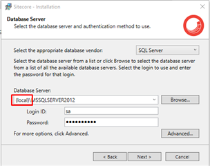 - Installer: not able to select SQL instance - コミュニティ